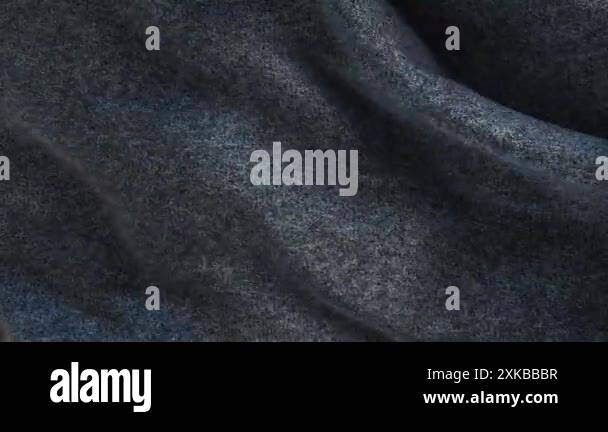 Close in on a textured fabric looping background with a 3D wave motion ...