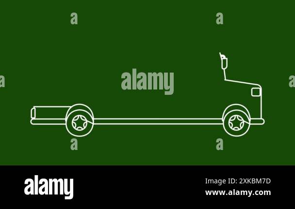 Set of transport buses animated illustration, auto bus icons, animation ...