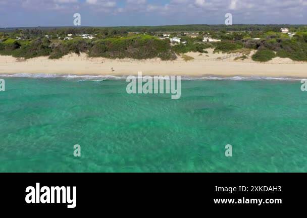 Punta Prosciutto azure sea water, crystal clear water on beach Punta ...