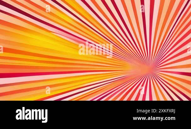 Creating dynamic, vibrant pattern with colorful radial lines animation ...