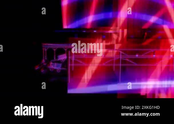 Special effects future animations on black background. Futuristic ...