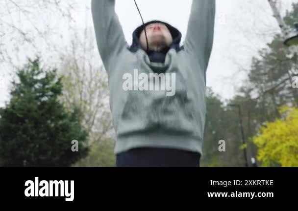 The Winning Formula A Confident Male Athlete Celebrates. A successful ...