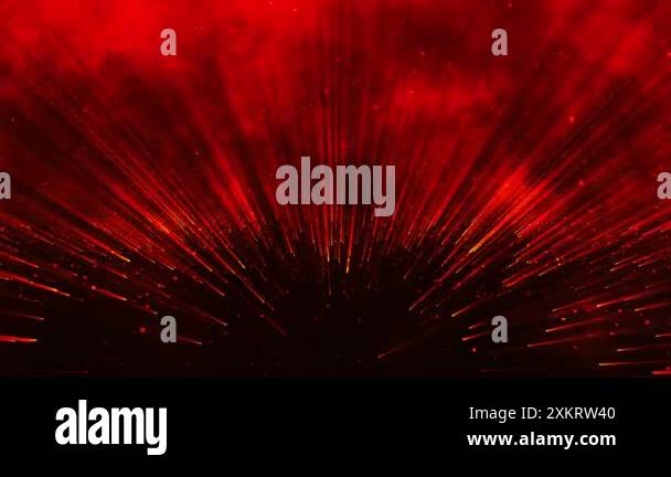 Abstract red orange led background with rays and motion dots. Abstract ...