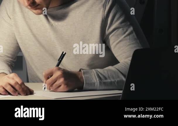 Dark study writing Stock Videos & Footage - HD and 4K Video Clips - Alamy