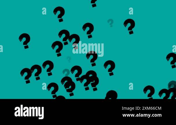 Question marks and confusion background Animation.Abstract animation of ...