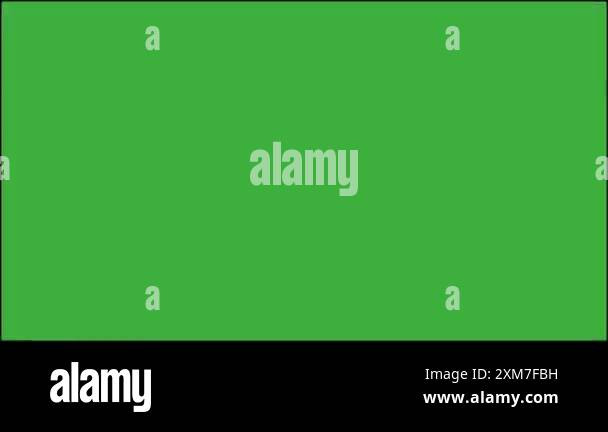 Animation video loop comic cartoon effect with green screen background ...