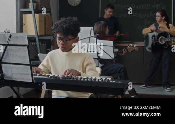 African american children playing instruments Stock Videos & Footage ...