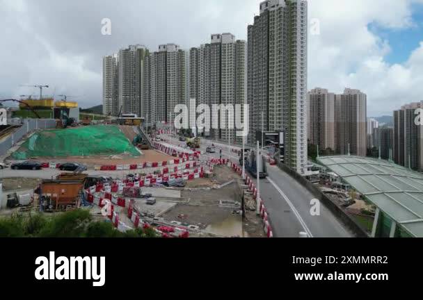 Hong Kong - July 20th, 2024: Daytime view of Development at Anderson Road Stock Video Footage ...