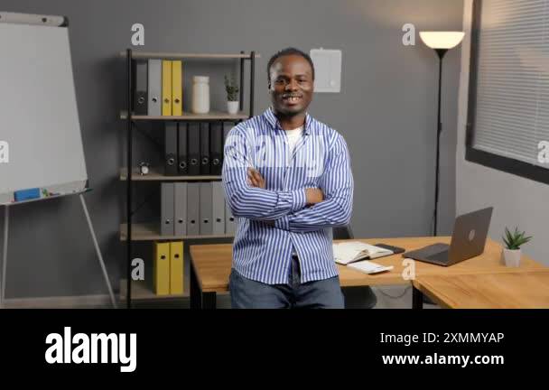 Man standing at office desk Stock Videos & Footage - HD and 4K Video ...