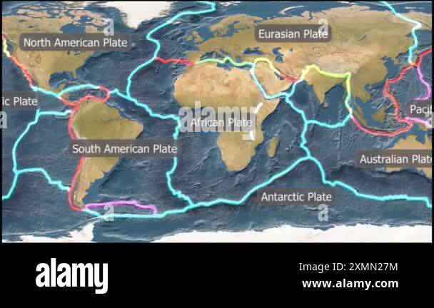 Map plate tectonic earthquake zones Stock Videos & Footage - HD and 4K ...