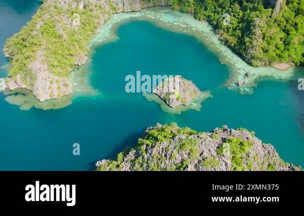 Pukaway Lagoon and Kayangan Lake in Coron, Palawan. Philippines Stock ...