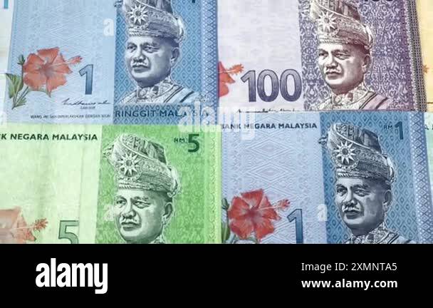 Tunku Abdul Rahman portrait on Malaysian ringgit currency notes Stock ...