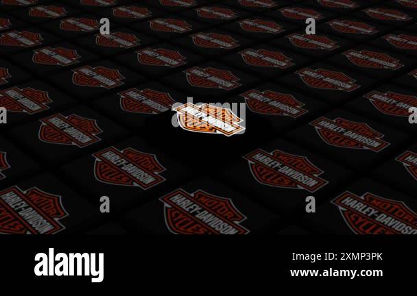 Harley davidson logo symbol Stock Videos & Footage - HD and 4K Video ...