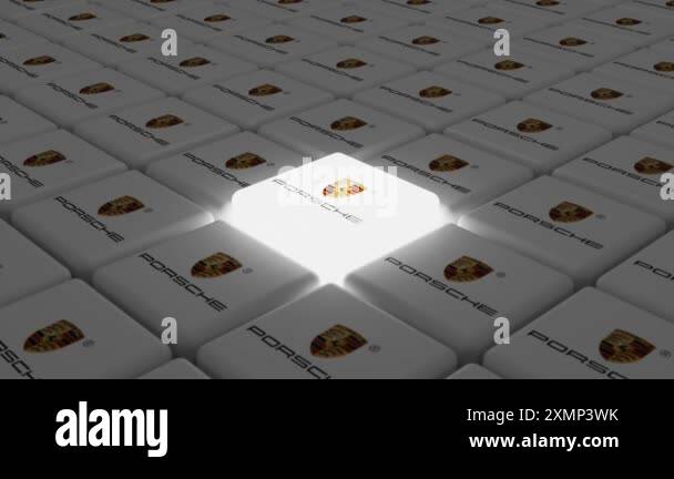 Porsche logo symbol icon Stock Videos & Footage - HD and 4K Video Clips ...