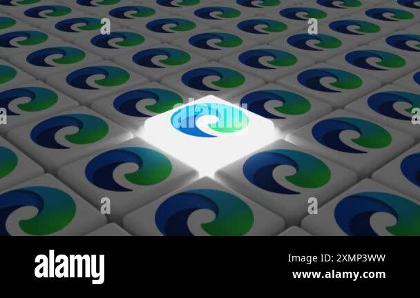 Melitopol, Ukraine - July 25, 2024: Microsoft edge logo icon isolated ...