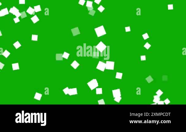 Spinning square shapes motion graphics with green screen background Stock Video Footage - Alamy