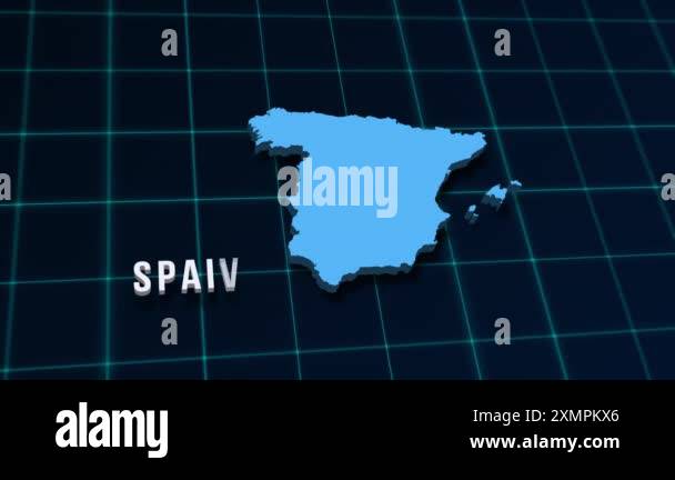 Spain geo map Stock Videos & Footage - HD and 4K Video Clips - Alamy