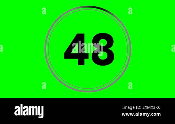 60 countdown timer animation. Business number icon digit video, 60s ...