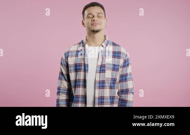 Friendly man showing yes signal, nods head, approve. Positive smiling ...