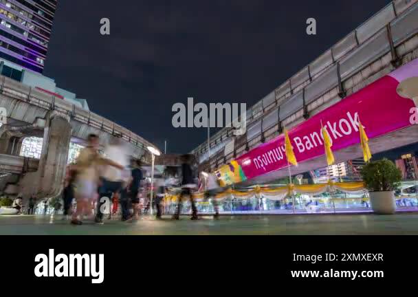 Bangkok, Thailand - 26 July 2024 - Tourists take their photos at a famous location at the ...