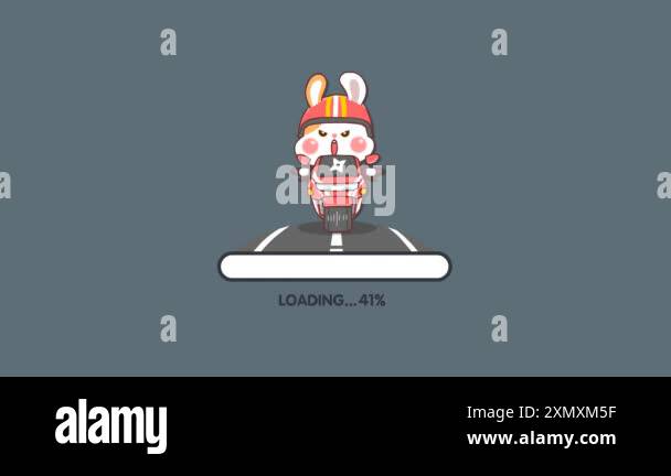 Loading Cartoon Animation Video on Gray and Green Screen Background ...