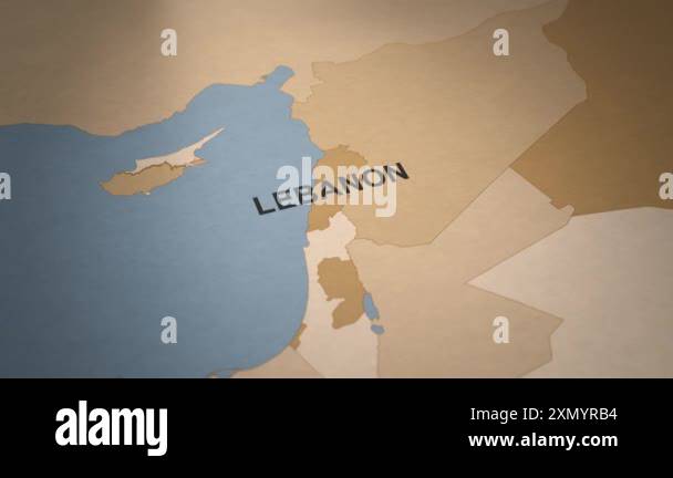 Lebanon map collection country Stock Videos & Footage - HD and 4K Video ...