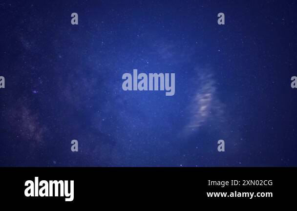 The night sky is filled with countless stars and the Milky Way ...