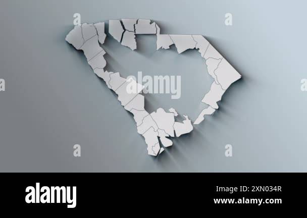 South carolina counties map Stock Videos & Footage - HD and 4K Video ...