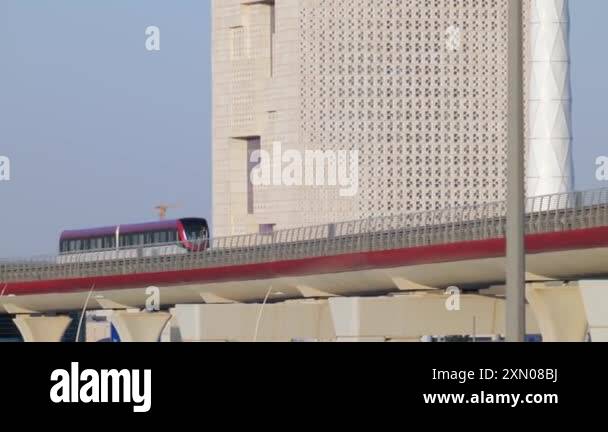 The modern subway line in Riyadh Saudi Arabia. The new metro system ...