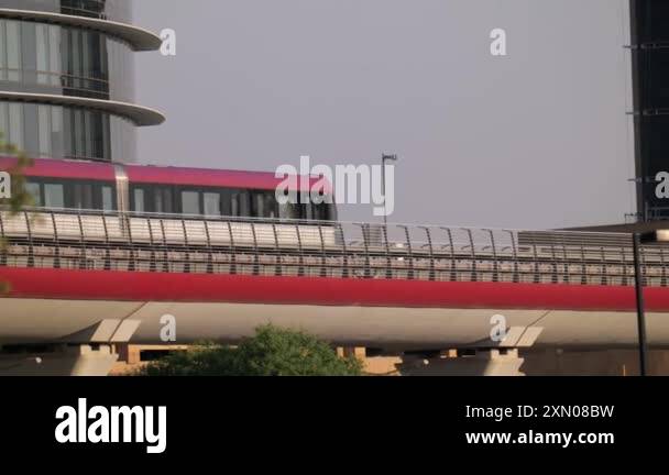The modern subway line in Riyadh Saudi Arabia. The new metro system ...