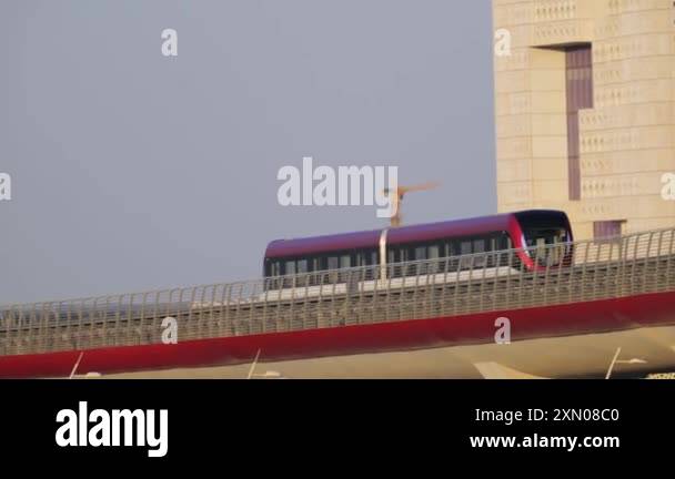 The modern subway line in Riyadh Saudi Arabia. The new metro system ...