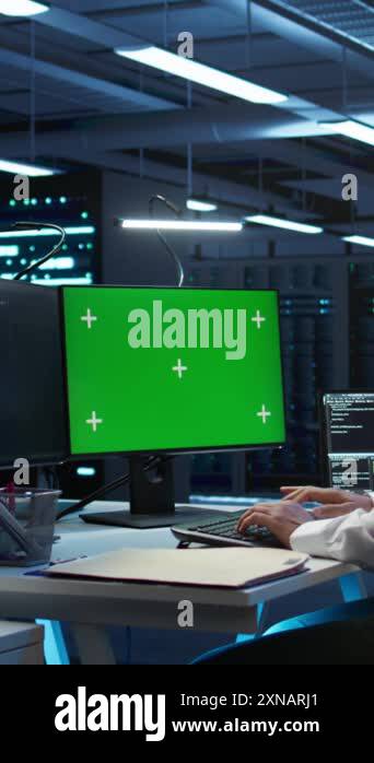 Vertical Video Programmer Overseeing Data Center Using Isolated Screen Computer Ensuring System