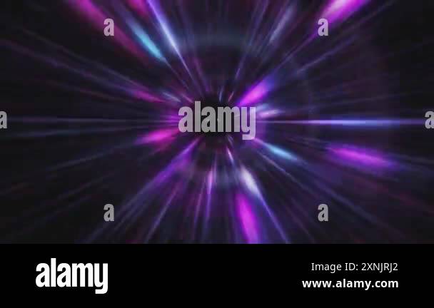 Flying through a galaxy of stars, light beams and particles at super fast hyperspace warp speed ...