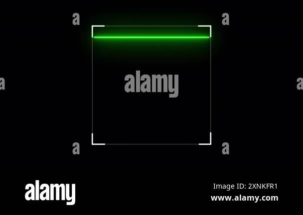 QR Code Scanner Isolated on a Transparent Background. Seamless Loop ...