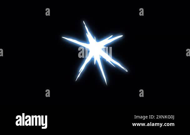 Set of Energy Explosions FX Elements on a Transparent Background. 4K Cartoon Flash Animations ...