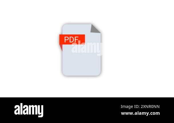 PDF file sharing animation with diagrams or infographics 1,2,3 Stock ...