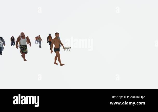 Render group young people walking Stock Videos & Footage - HD and 4K ...
