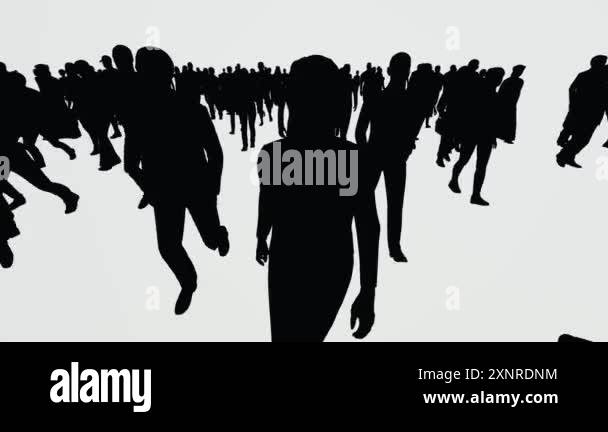 People walking in line Stock Videos & Footage - HD and 4K Video Clips ...