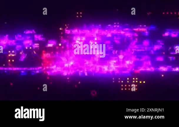 3D animation of Alert glow neon glitch text digital effect cinematic ...