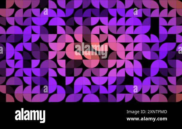 2D simple animation of quarter circle pattern with opacity and rotation ...