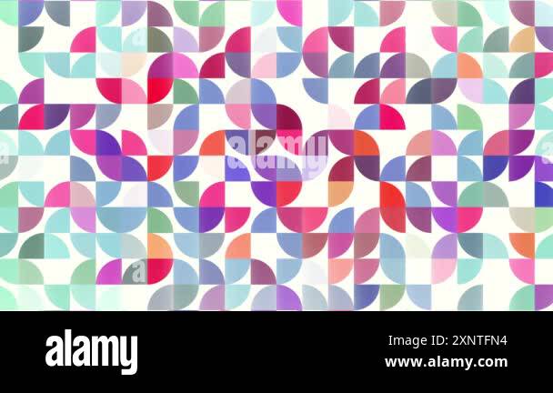 2D simple animation of quarter circle pattern with opacity effects on ...