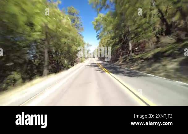 Kings Canyon Scenic Byway West Section 15 Eastbound MultiCam Rear View ...