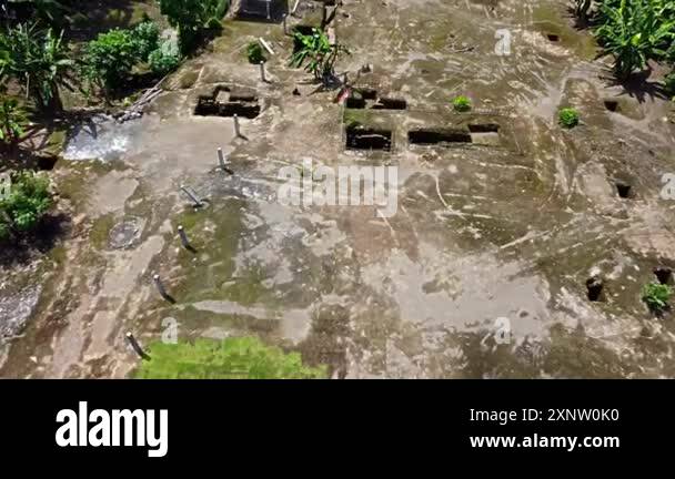 Kerto Mataram Islamic Site, Yogyakarta, Indonesia. Aerial view of ...