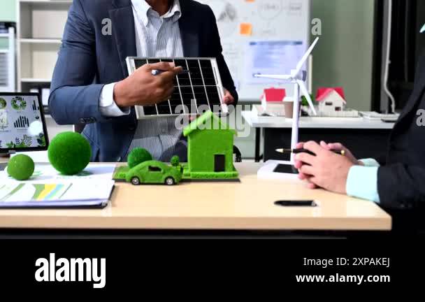 Business team people planning hands working on technology and using ...