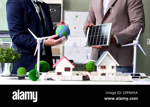 Business team people planning hands working on technology. Net zero and ...