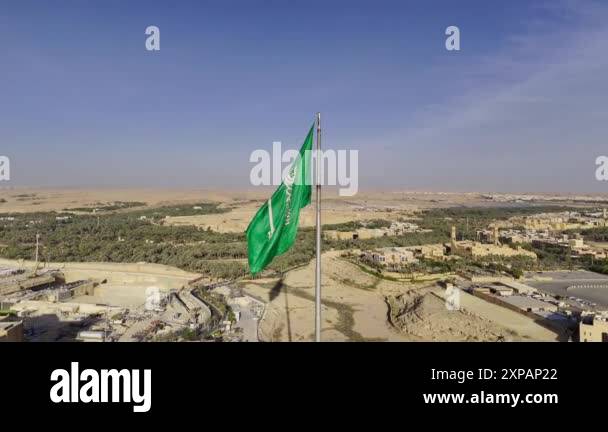 The biggest National flag of Saudi Arabia. In this stunning video ...
