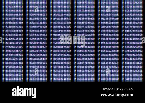 Dynamic animation of endless numbers scrolling with glow effect, 4K ...