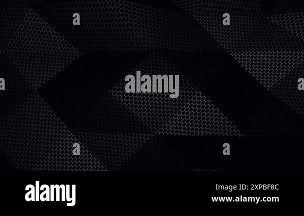 Abstract polygonal surface clean soft low poly motion background of shifting black triangles ...