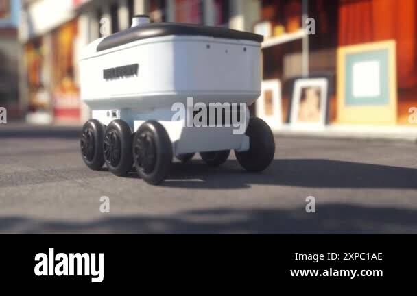 Autonomous food delivery robot Stock Videos & Footage - HD and 4K Video ...