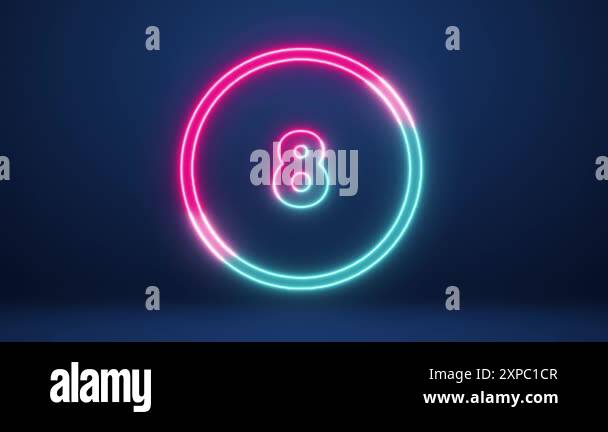 10 seconds countdown timer animation - Neon glowing countdown number ...